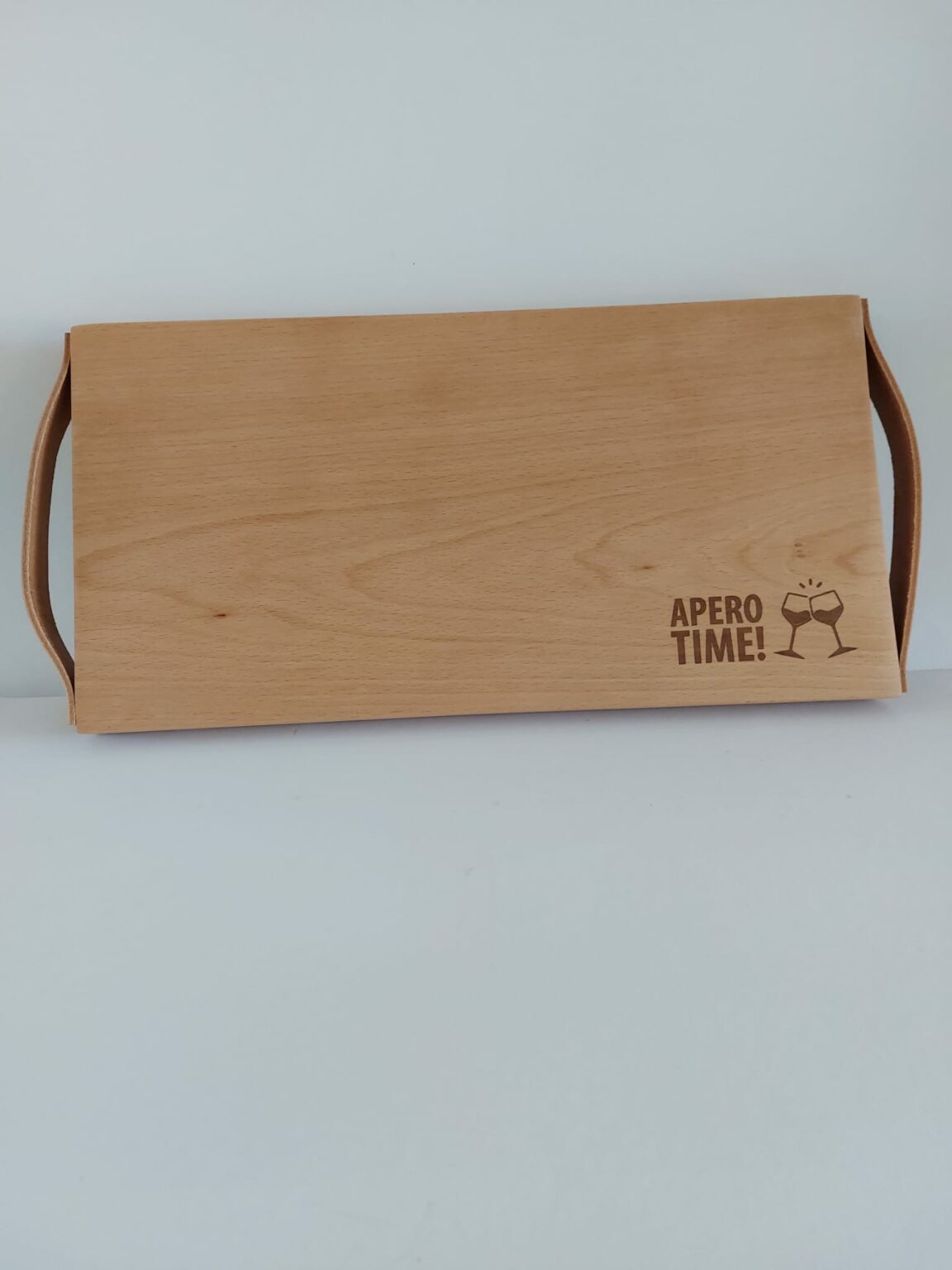 Geschenkpakket apero: houten aperoplank met flesopener - Brut Gemaakt